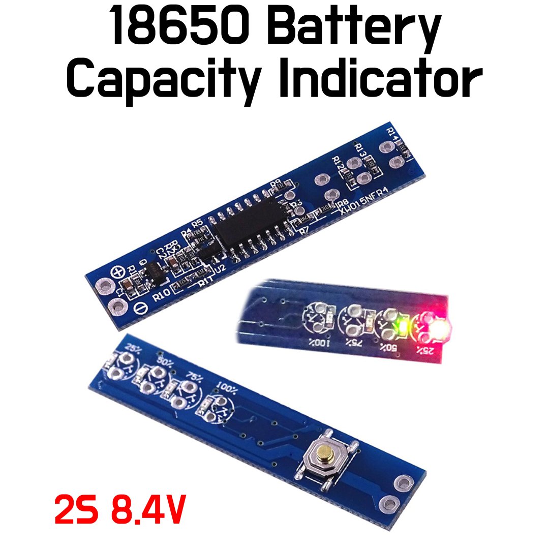 2S - 18650 Battery Capacity Level Indicator - ePartners NZ