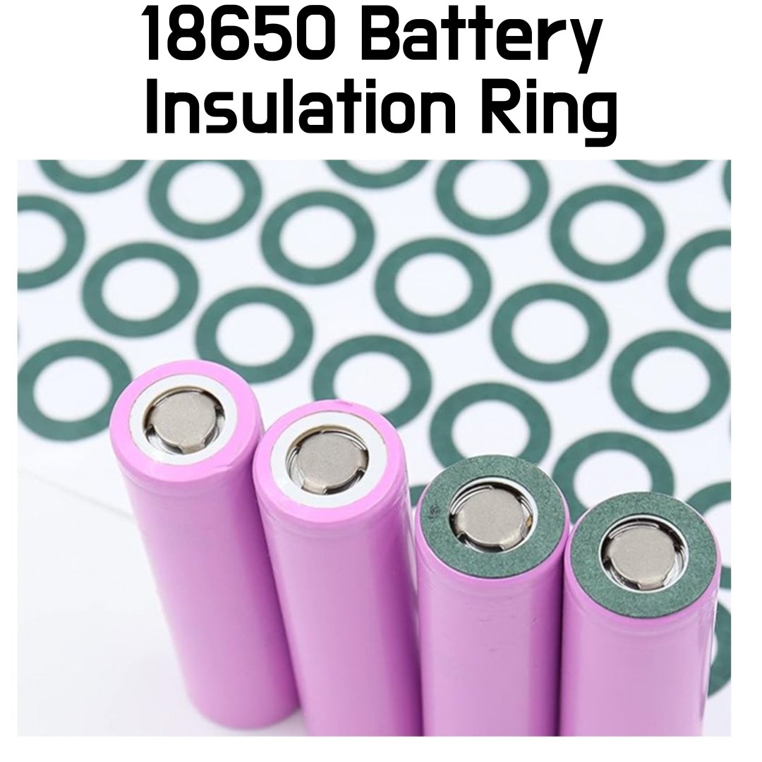 18650 Battery Insulation Ring Adhesive Cardboard Paper - Green | ePartners