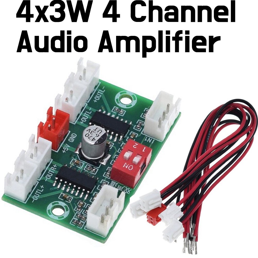 4Channel Audio Amplifier - 4x3W | ePartners NZ