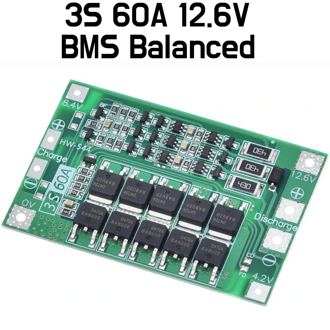 3S 60A BMS 18650 Protection Board | ePartners NZ