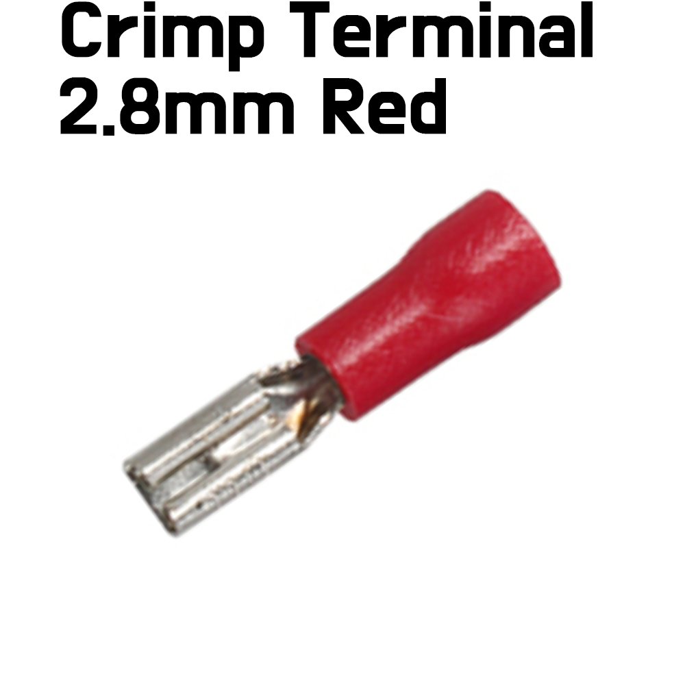 Crimp Terminal 2.8mm - Red | ePartners NZ