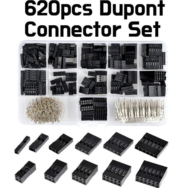 620pcs Dupont Connector Kit With Plastic Box | ePartners NZ