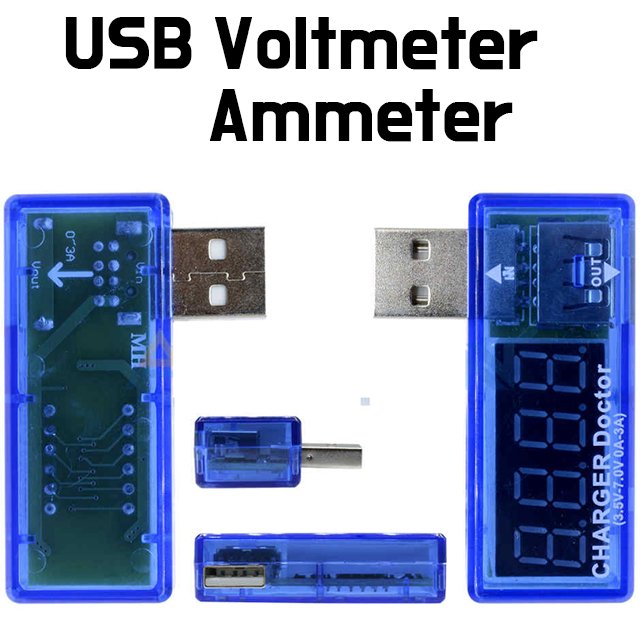 USB Voltmeter Ammeter Portable USB | ePartners NZ