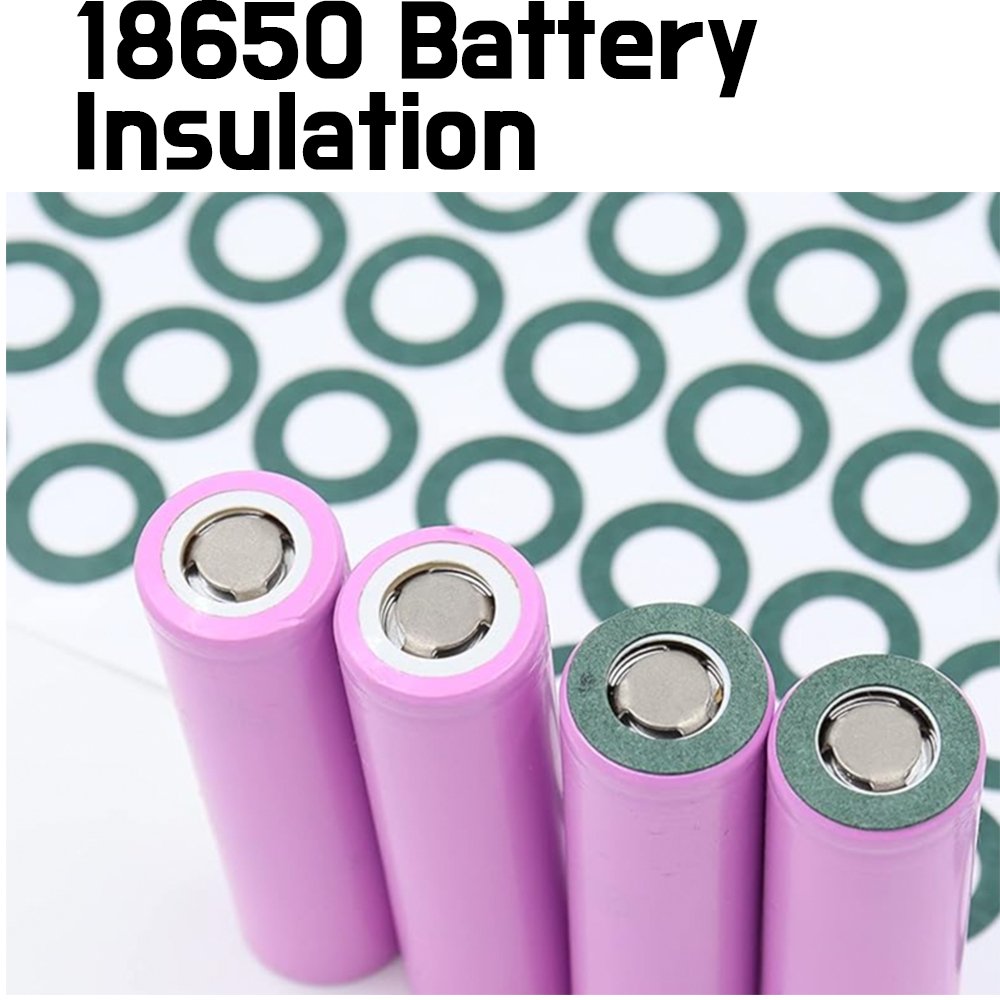 18650 Battery Insulation Ring Adhesive Cardboard Paper - Green | ePartners