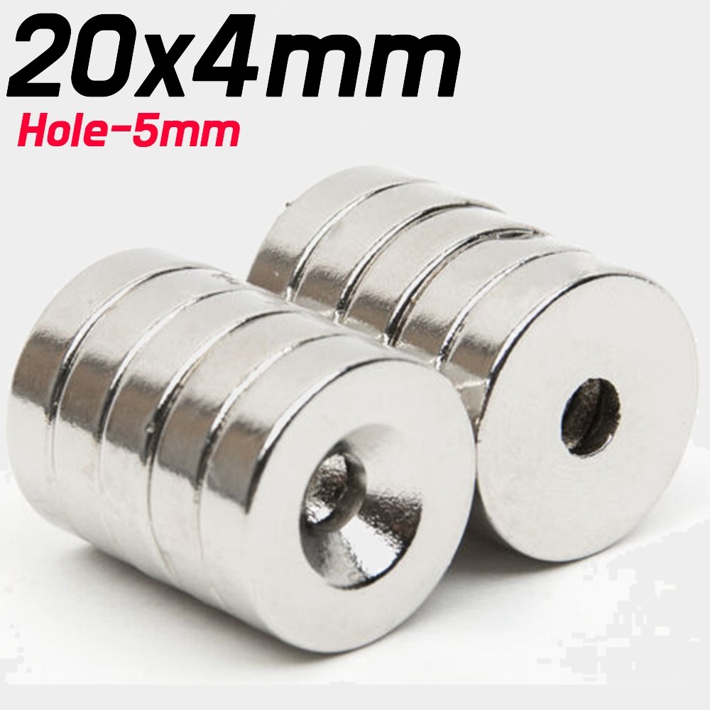 Neodymium Magnet 20mm x 4mm - 5mm Hole | ePartners NZ