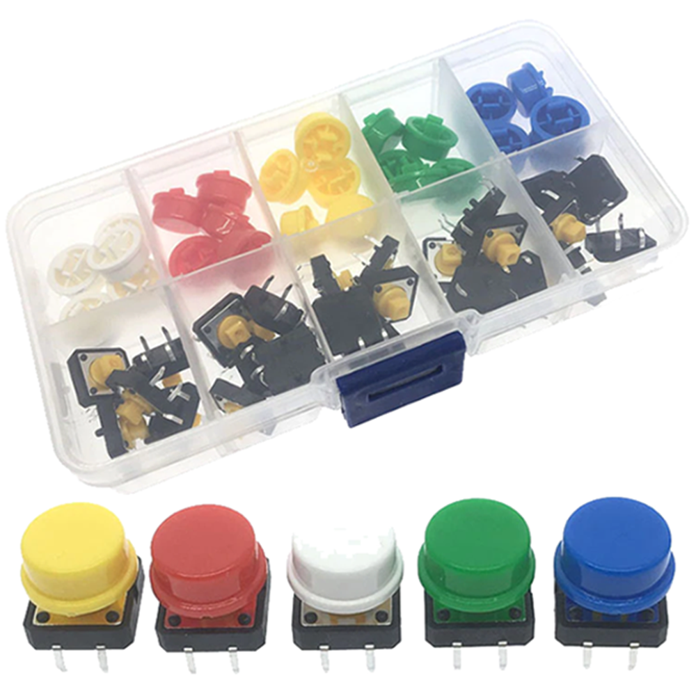 Tactile Push Button Kit 25pcs | ePartners NZ