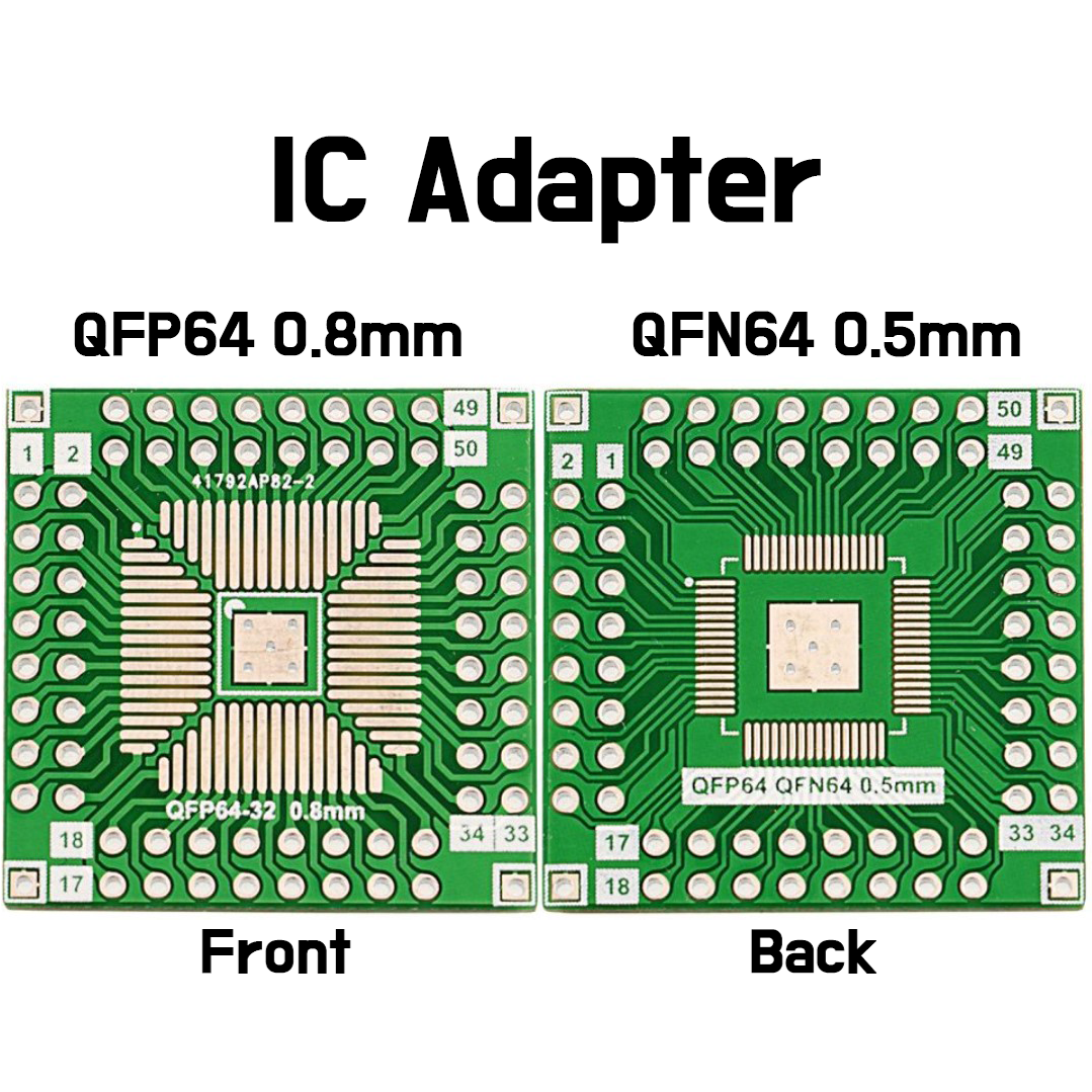 IC adapter QFP64 / QFN64 | ePartners NZ