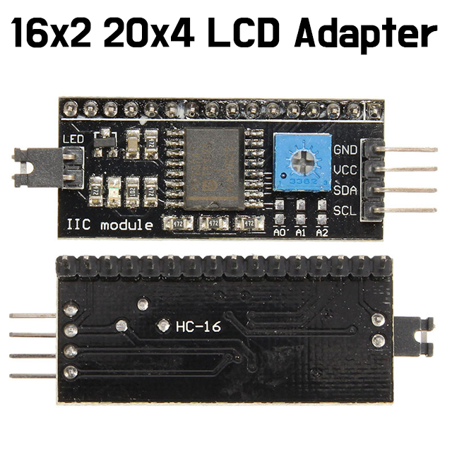 LCD I2C Interface Adapter Plate for 1602 / 2004 Display - ePartners NZ