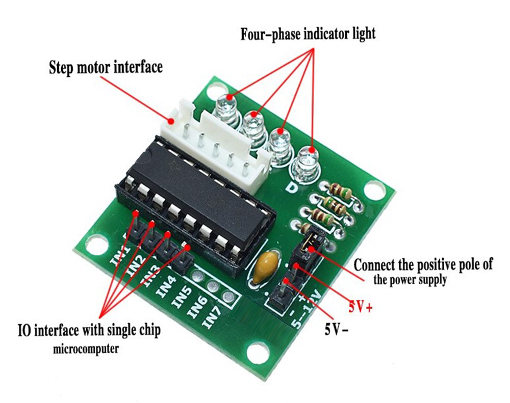 28BYJ-48 Stepper Motor + ULN2003 Motor Driver module for Arduino ...
