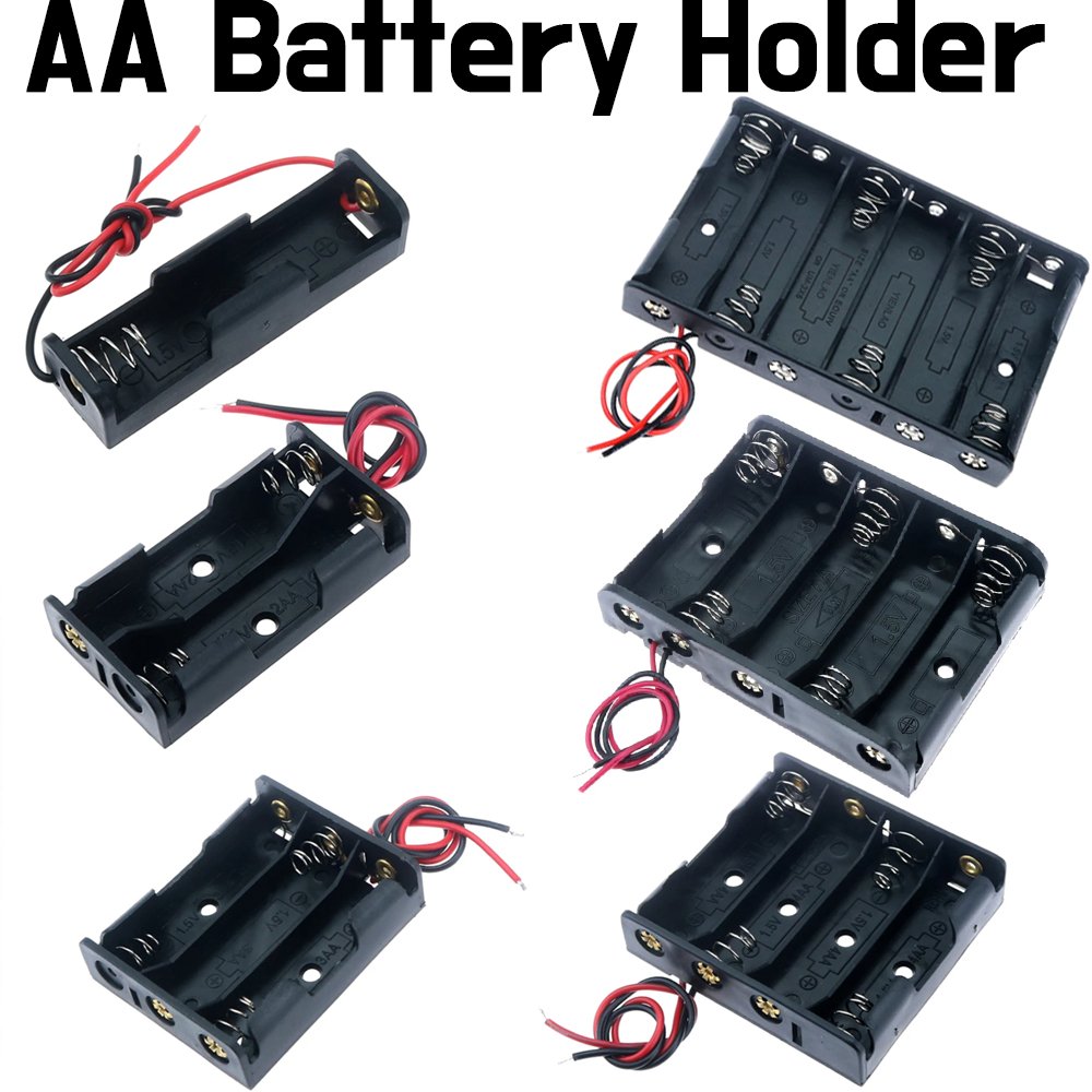 AA Battery Holder Case With Wire Leads | ePartners NZ