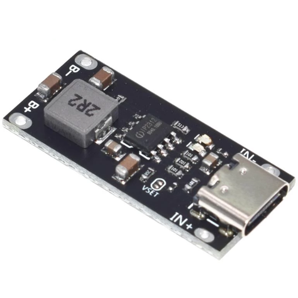 Type C USB High Current 3A 18650 Lithium Battery Fast Charger CCCV 5V ...