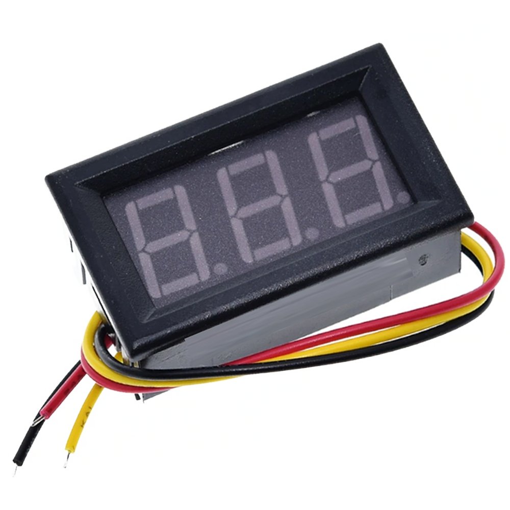LED Digital Voltmeter 3 Wire 0.36" - 0V~100V - ePartners NZ