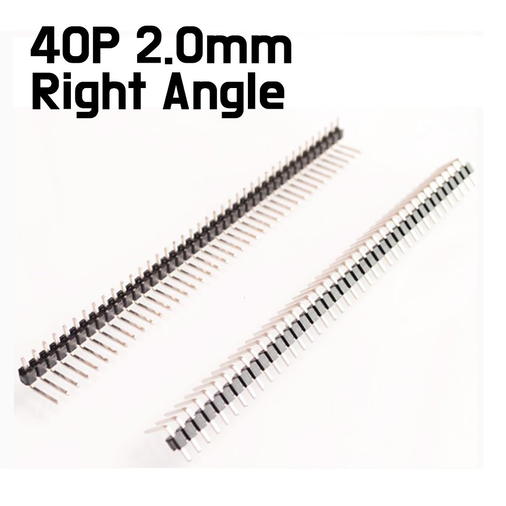 Pin Header - Right Angle 40 Pin 2.0mm Single Row Pin Headers | ePartners