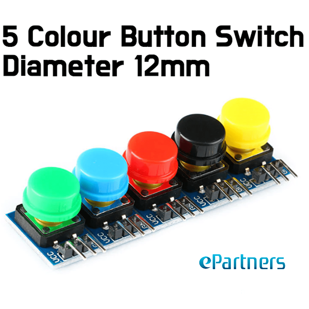 Big button module Light touch switch 5 Colour | ePartners NZ