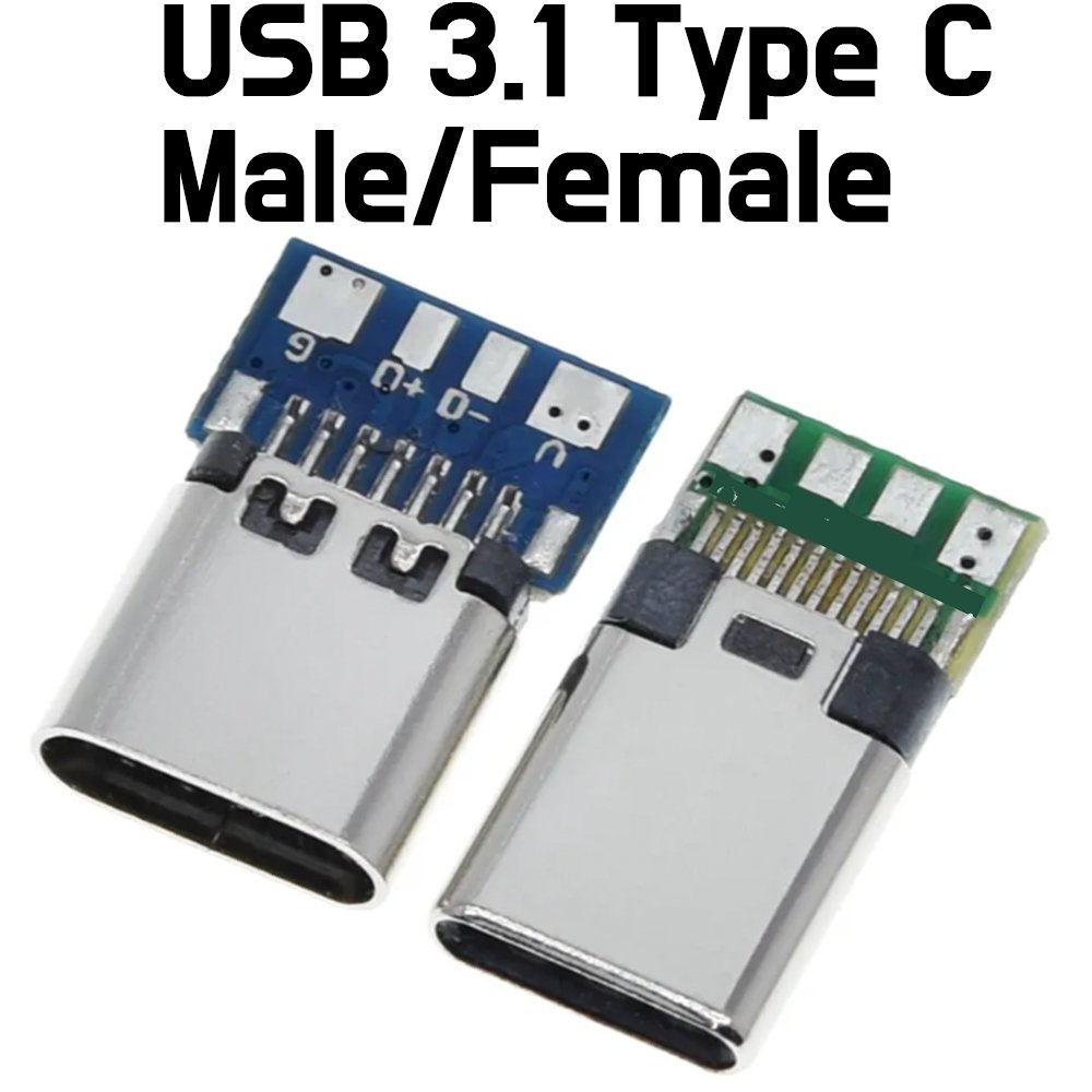 USB 3.1 Type C Socket Breakout - Female & Male | ePartners NZ